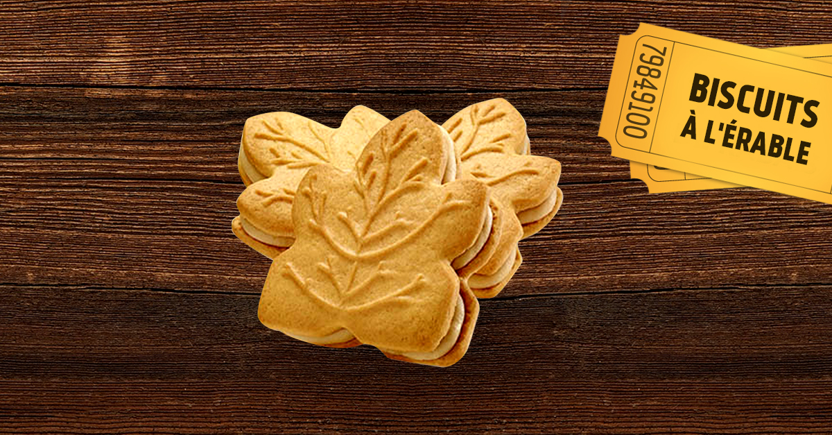 Biscuits feuille d'érable | Biscuit -15% en France